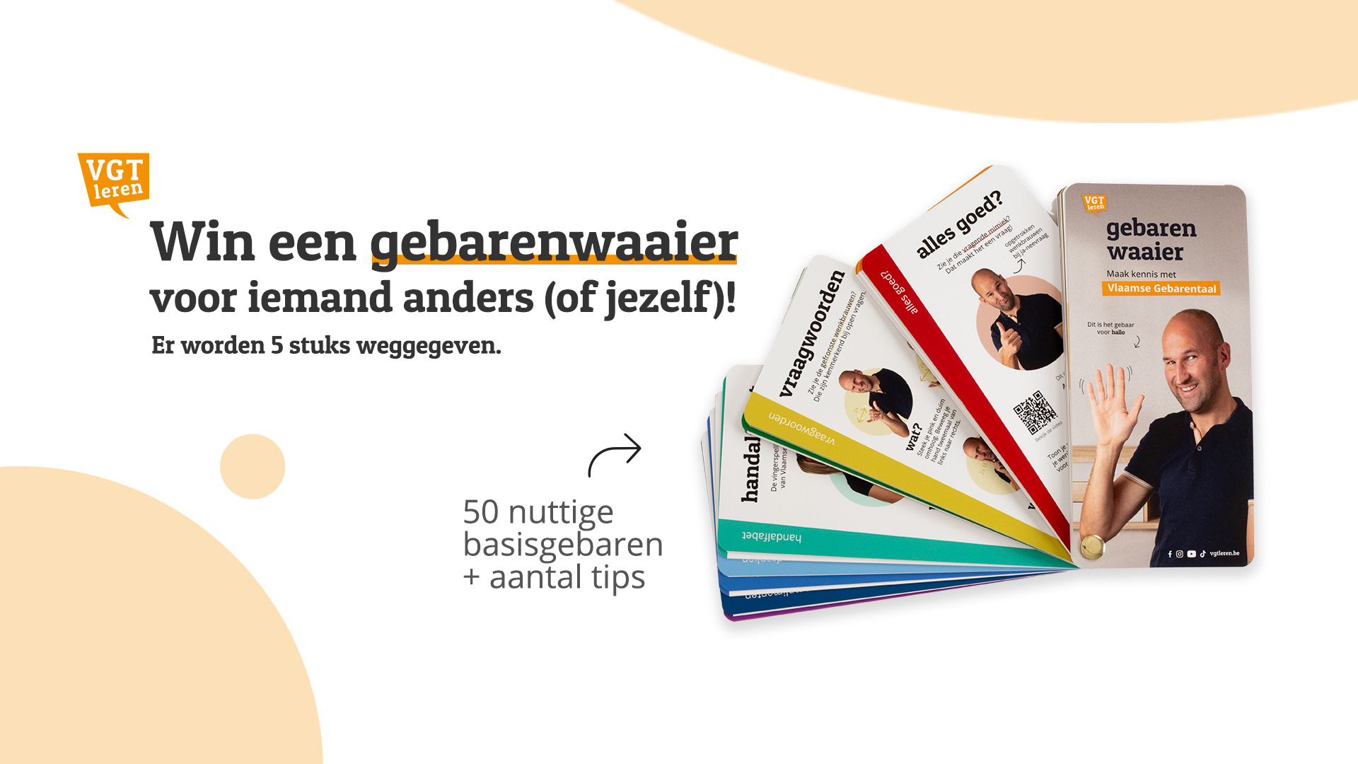 Winactie Gebarenwaaier | VGT Leren